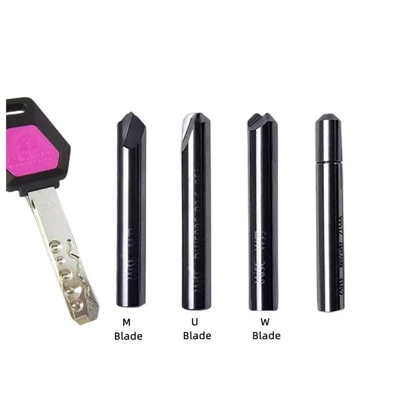 Jual 4Pcs HSS Key Milling Cutter Key Machine Parts Locksmith Tools mple ...