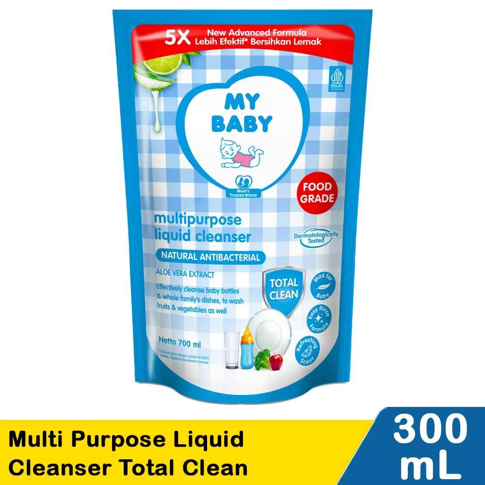 Jual MY BABY MULTI PURPOSE LIQUID CLEANSER TOTAL CLEAN 300mL | Shopee ...