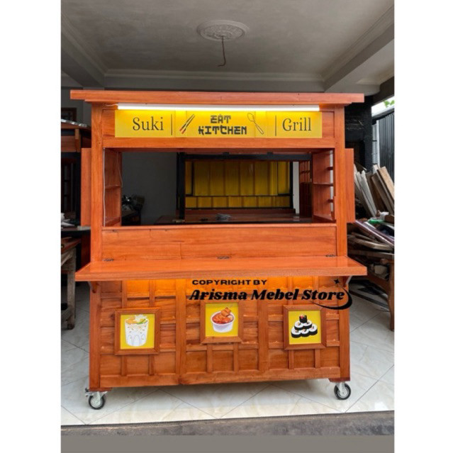 Jual Arisma Gerobak Dimsum kekinian, Gerobak Suki, Gerobak Takoyaki ...
