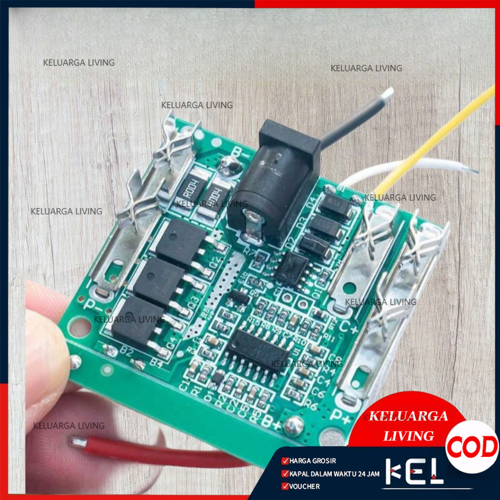 Jual Bms Modul Baterai 5s 18v 20v 21v 48v 88v 99v Bms Baterai Cordless ...