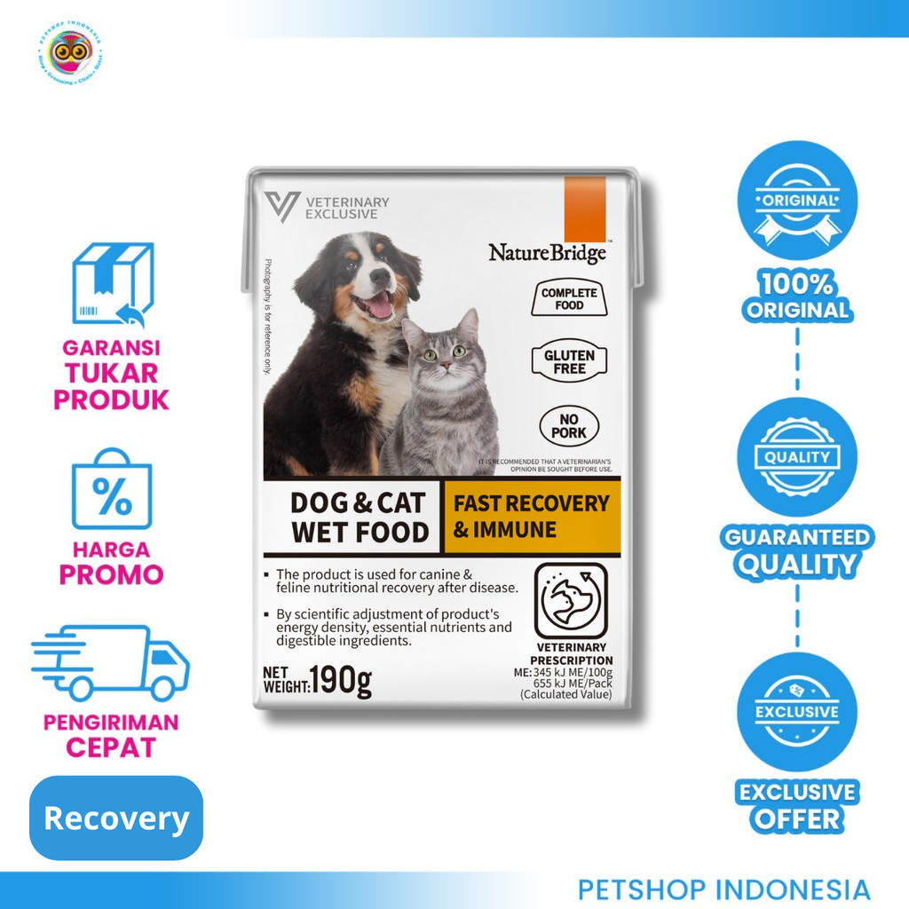 Jual Nature Bridge Wet Recovery 190Gr - Wet Food Pemulihan Kucing ...