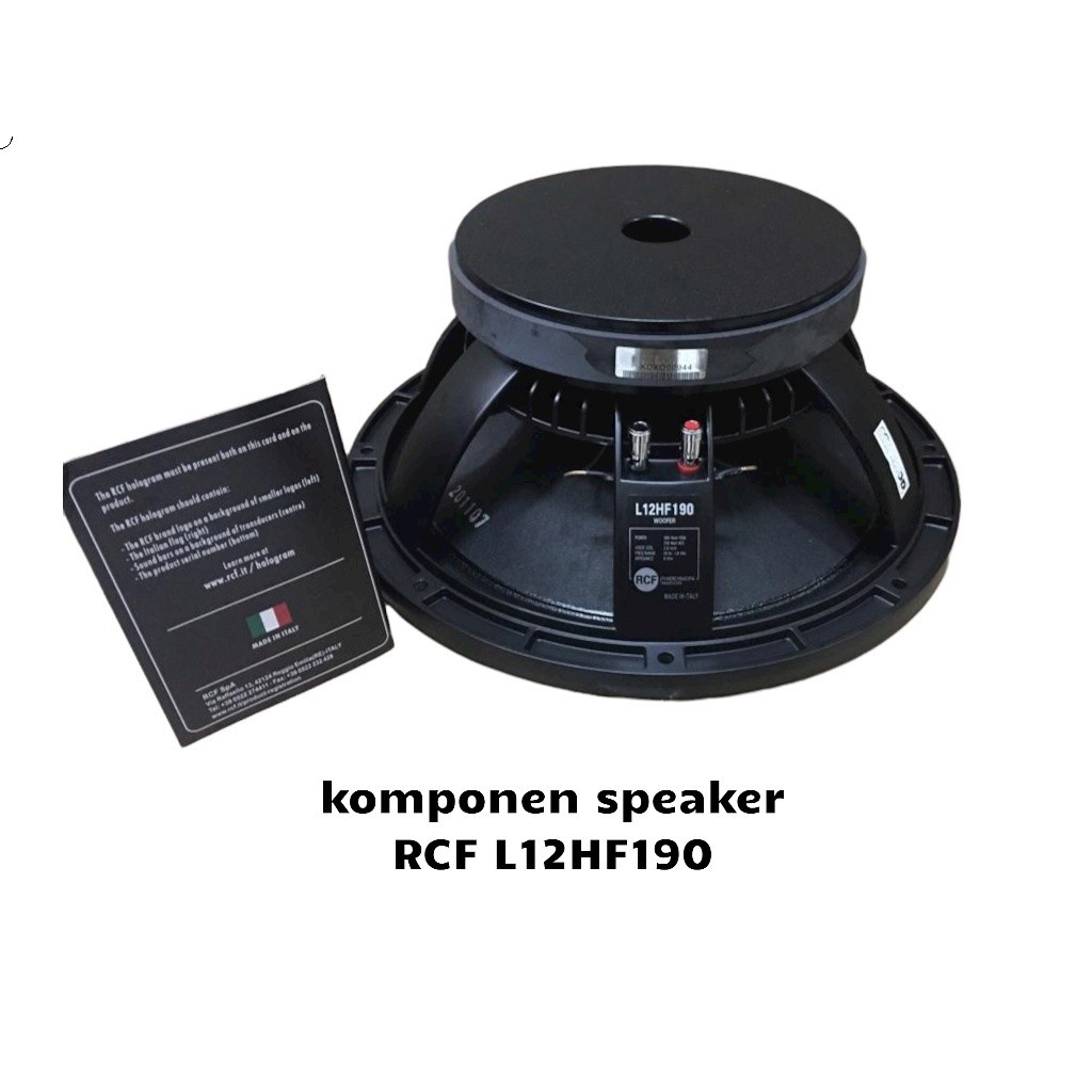 Jual Komponen speaker RCF L12HF190 12 inch / RCF L12HF190 | Shopee ...