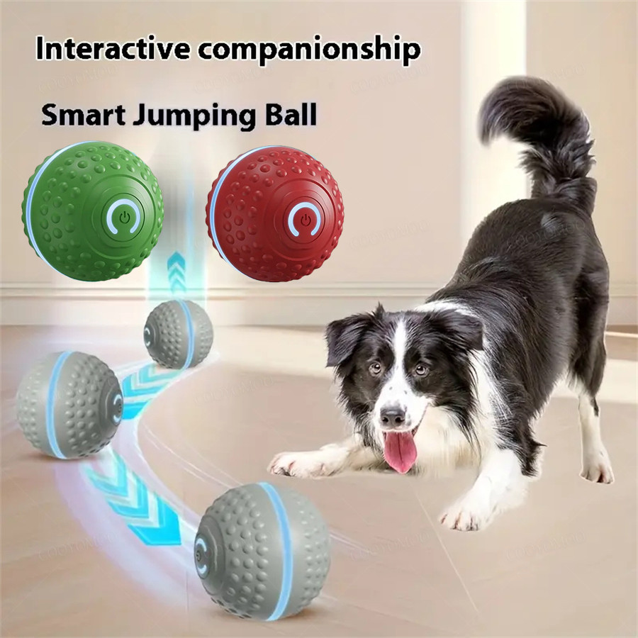 Jual Smart Dog Toys Ball Electronic Interactive Cat Toy Pet Jump and ...