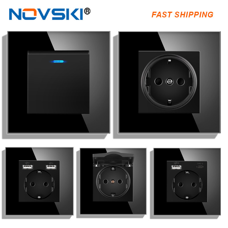 Jual novski Russia Spain power plug, 16a grounded power socket, with ...