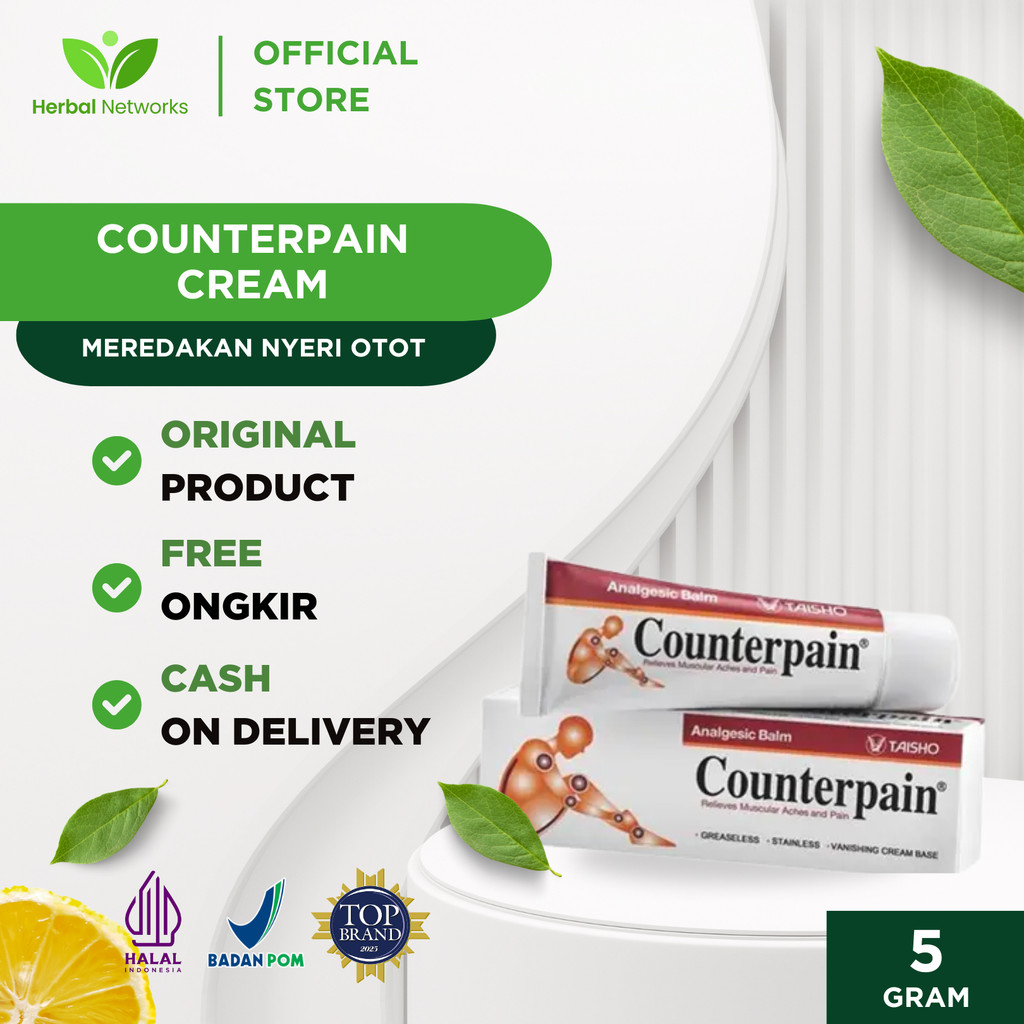 Jual Counterpain untuk Meredakan Nyeri Otot, Sendi, Keseleo BPOM (5 ...