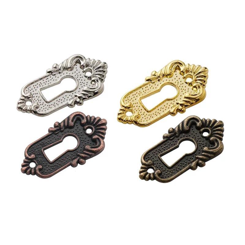 Jual 2Pc Antique Keyhole Covers 45x23mm Drawer Lock Head Patch Corner ...