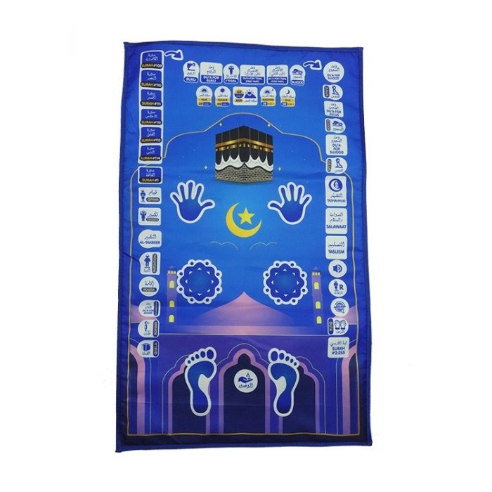Jual VIRAL Perlengkapan Sholat Smart Sajadah 7 Bahasa My Salah Mat ...