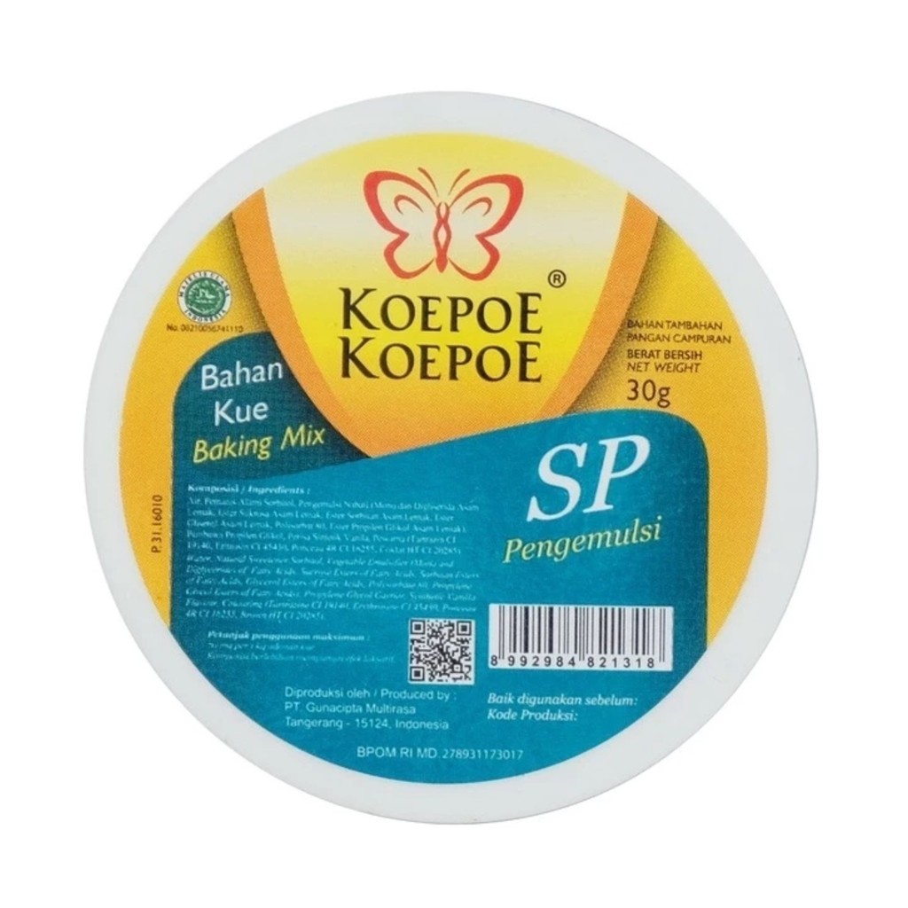 Jual SP Koepoe Koepoe 30gr Pengemulsi Pengembang Bahan Kue Kupu Kupu ...