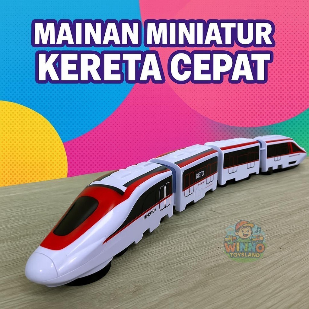 Jual Mainan Kereta Api Anak Miniatur Bisa Jalan Kencang Baterai AA ...