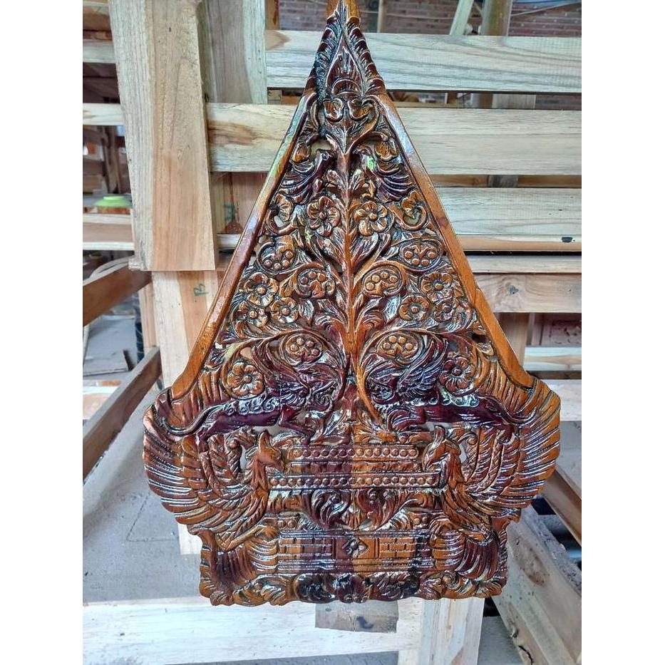 Jual blawong gunungan ukir garuda kembar isi 3 keris sudah finishingan ...