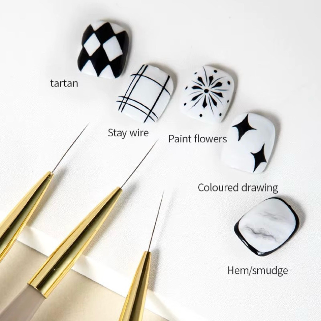 Jual SLENDER LINE KUAS DRAWING BRUSH Nail Art Garis Liner Seni Kuku ...