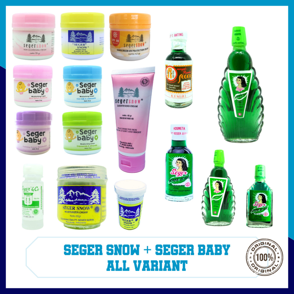 Jual SEGER SNOW & SEGER BABY ALL VARIANT | Shopee Indonesia