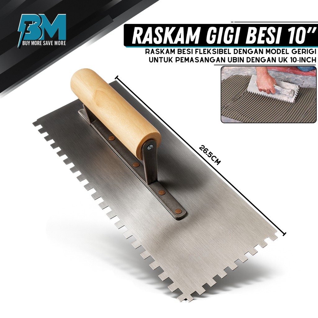 Jual Laskam Raskam Roskam Besi Gigi GERIGI Gagang Kayu Plat Gosokan ...