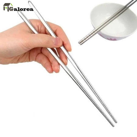 Jual Galorea 1 Pasang Sumpit Stainless Steel / SUMPIT KOREA / Bahan ...