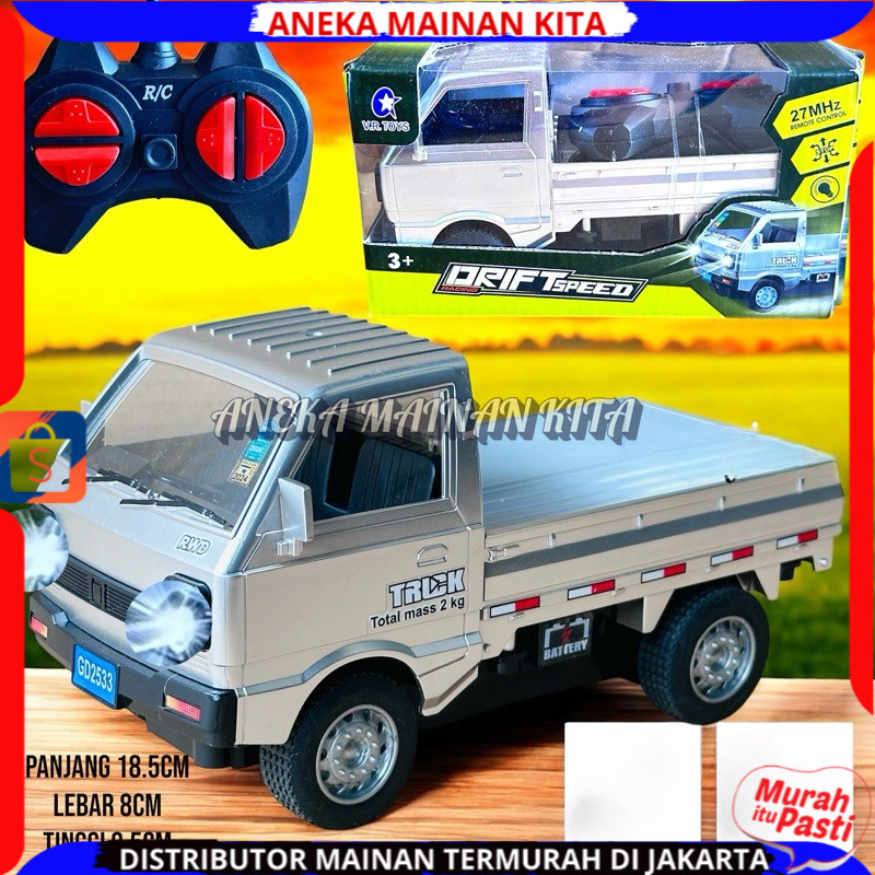 Jual Mainan Mobil Remote Control Rc Cargo Pick-Up Carry Mini Scale 1:20 ...