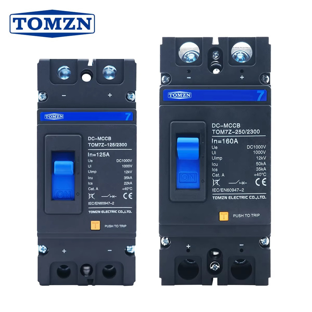 Jual MCCB DC Tomzn 2P 1000V 150A 200A 250A Overload Protector Swicth ...