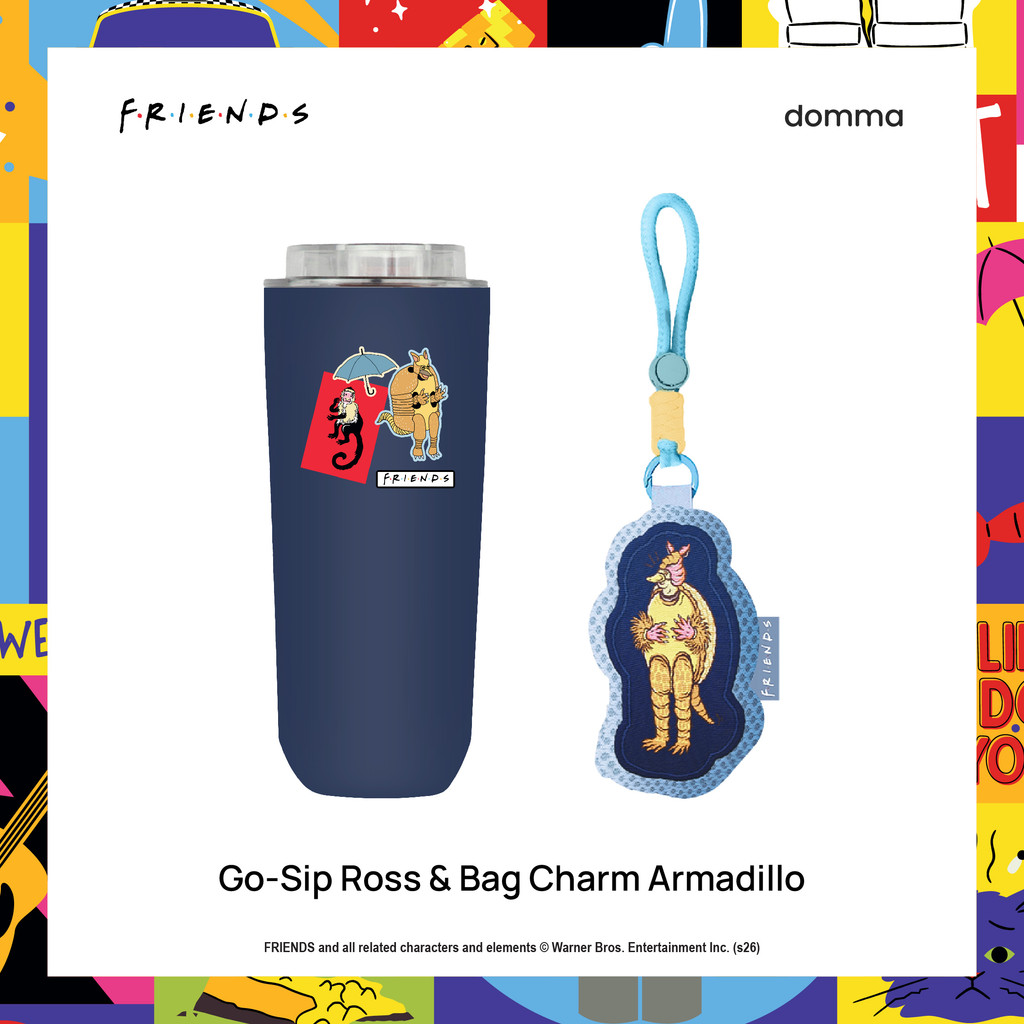 Jual [Domma] Bundling Friends Edition - 700 ml Go-Sip Tumbler Ross ...
