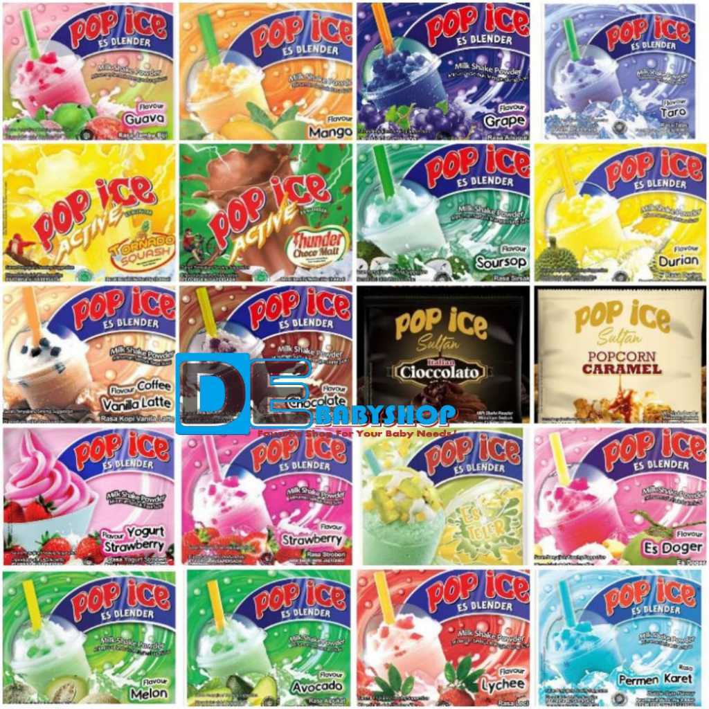 Jual POP ICE Aneka Rasa 1 Renceng Isi 10 Sachet | Minuman Bubuk ...