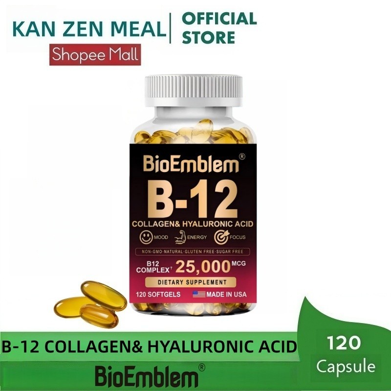 Jual KAN ZEN MEAL B12 with Hyaluronic Acid, Collagen, and Folate – B12 ...