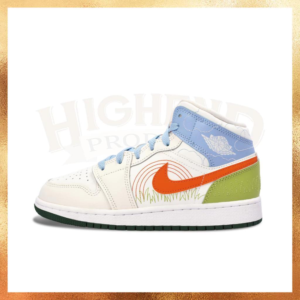 Jual Sepatu AJ 1 Mid SE Stitch Women GS 100% Original | Shopee Indonesia