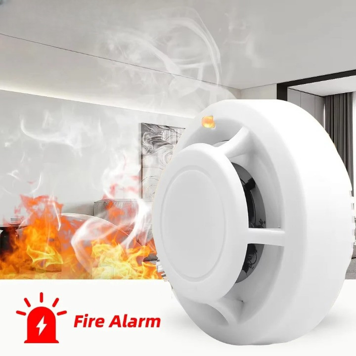 Jual Alarm Pendeteksi Asap Kebakaran Smoke Fire Detector 85dB Test ...