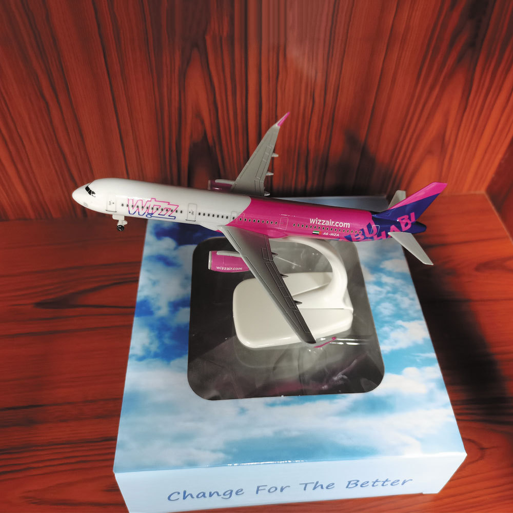 Jual 20cm 321 wizz Airplane Model WIZZ AIR A321 Aircraft miniature ...