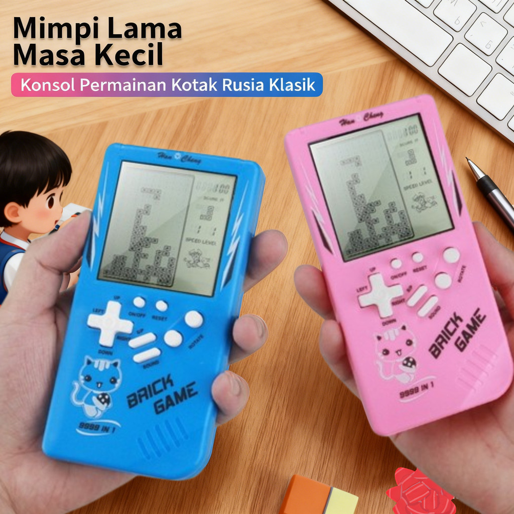 Jual Game Tetris Bricks Gameboy Games Console Mainan Jadul 90an Brick ...