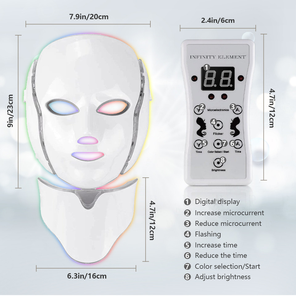 Jual Face Skin Care LED Mask Face Beauty Facial Mask Therapy Red Light ...