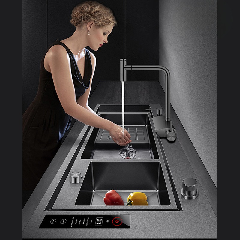 Jual ASRAS 11550 NJH Large Size Smart Purifying Kitchen Sink Handmade ...