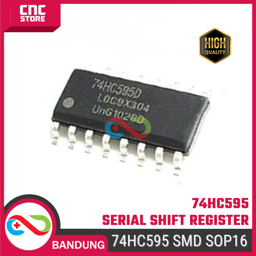 Jual IC SMD SOP16 SM74HC595D / 74HC595D / 74HC595 – 8-Stage Serial ...