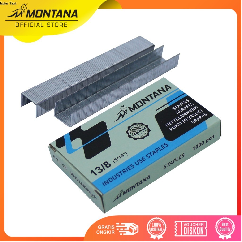 Jual MONTANA Staples / Refill Staples Tembak RS-13/8 / Isi Stapler Gun ...