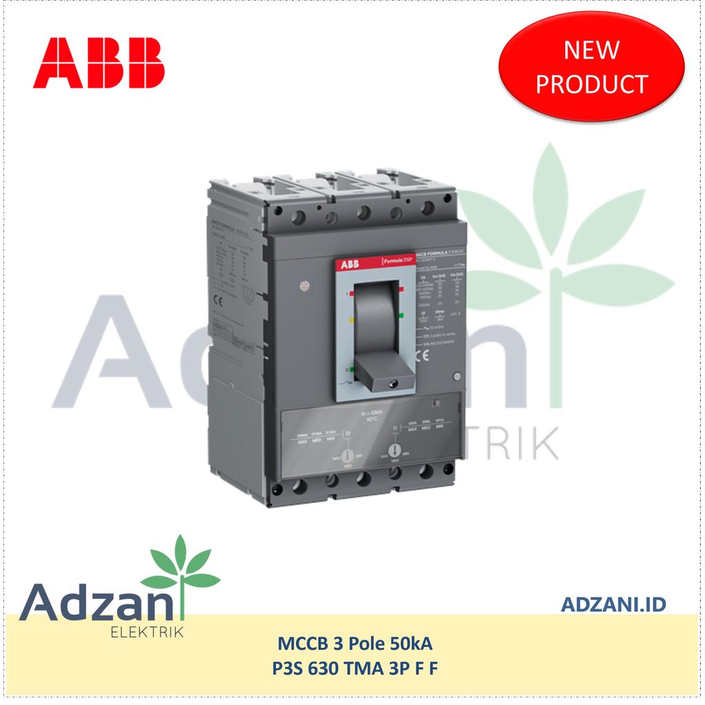 Jual ABB MCCB 3P 630A 50kA P3S TMA 1SDA116382R1 Formula DSP Breaker ...