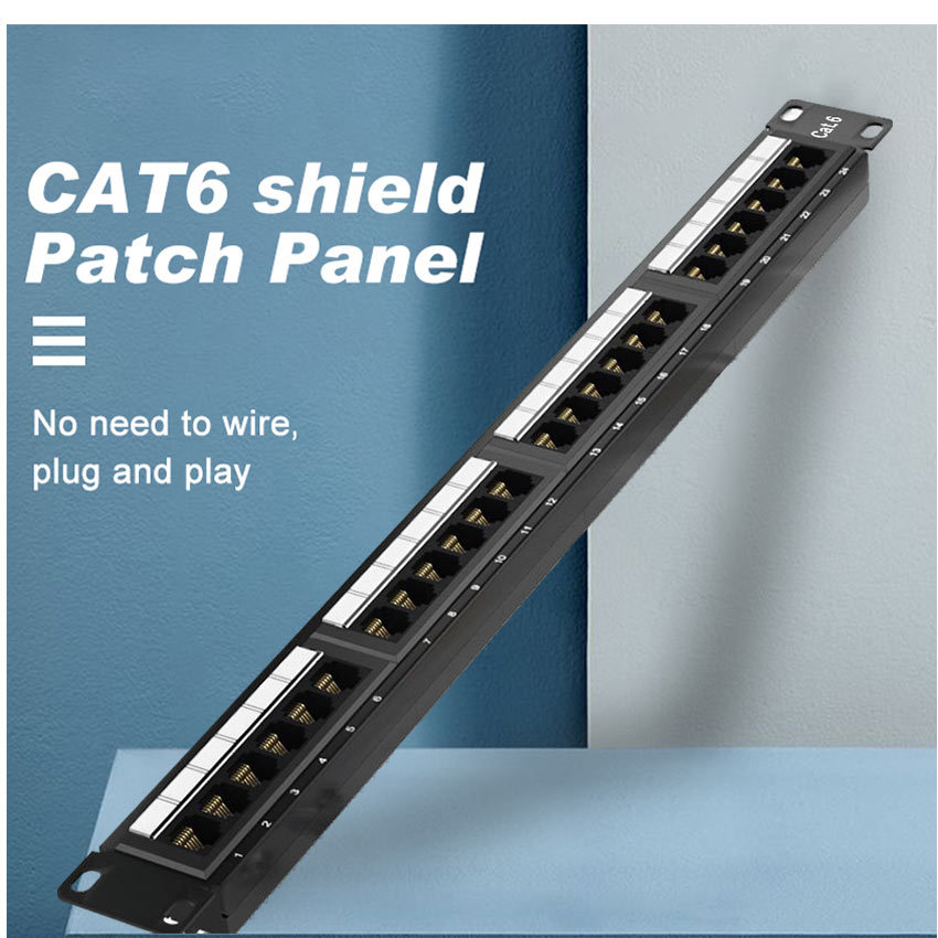 Jual Patch Panel Cat6 24 Port Gigabit – Modular Unshielded, Siklus ...