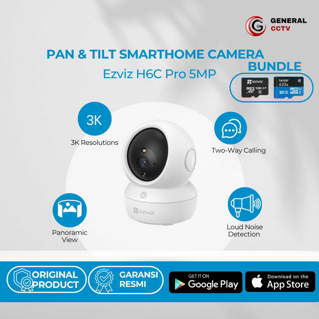 Jual Ezviz H6C Pro 3MP 2K Wireless IP Camera Support Wifi Smart Home ...