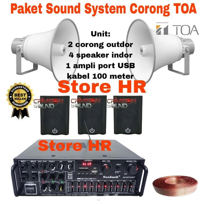 Jual Paket Sound System Corong TOA 2 outdor 3 Indor masjid musholla ...