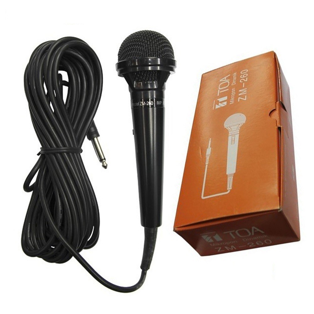 Jual Toa Microphone Karaoke Kabel ZM-260 Mic Suara empuk | Shopee Indonesia