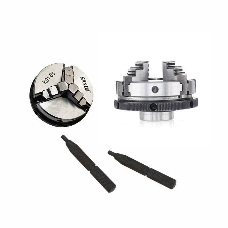 Jual 3 Jaws 4 Jaws Wood Lathe Chuck Clamp Accessory 50mm 65mm ...
