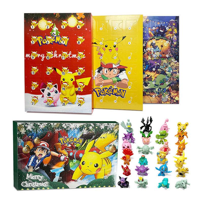 Jual Advent Calendar Box Pokemon Random Pikachu Charizard Anime Action ...
