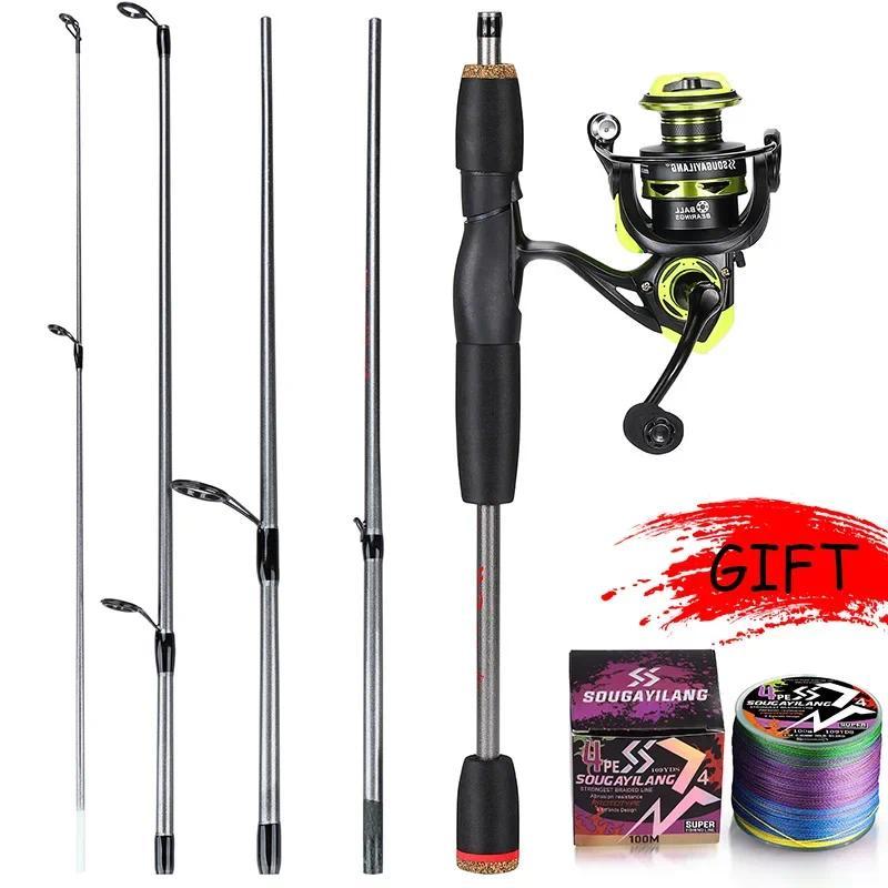 Jual Sougayilang Fishing Rod Set 1.7m Spinning Rod and 1000~2000 Series ...