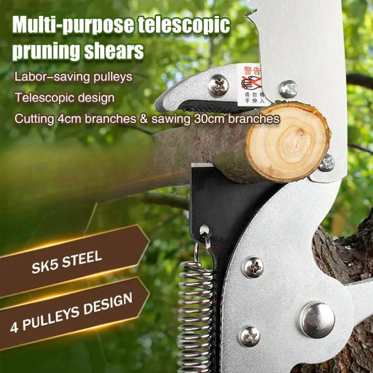 Jual Gunting Taman Teleskopik /gunting Mekanis 3 Roda/Gergaji Lipat ...