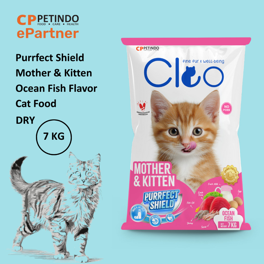 Jual Cleo Cat Food Kitten Ocean Fish 7Kg | Shopee Indonesia
