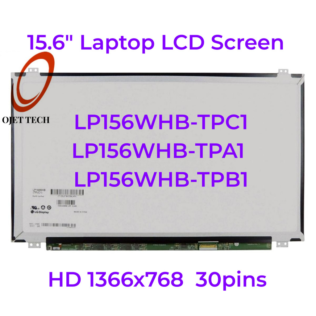 Jual 15.6" Laptop LCD Screen LP156WHB-TPC1 TPA1 TPB1 TPD1 LP156WH3 TPS1 ...