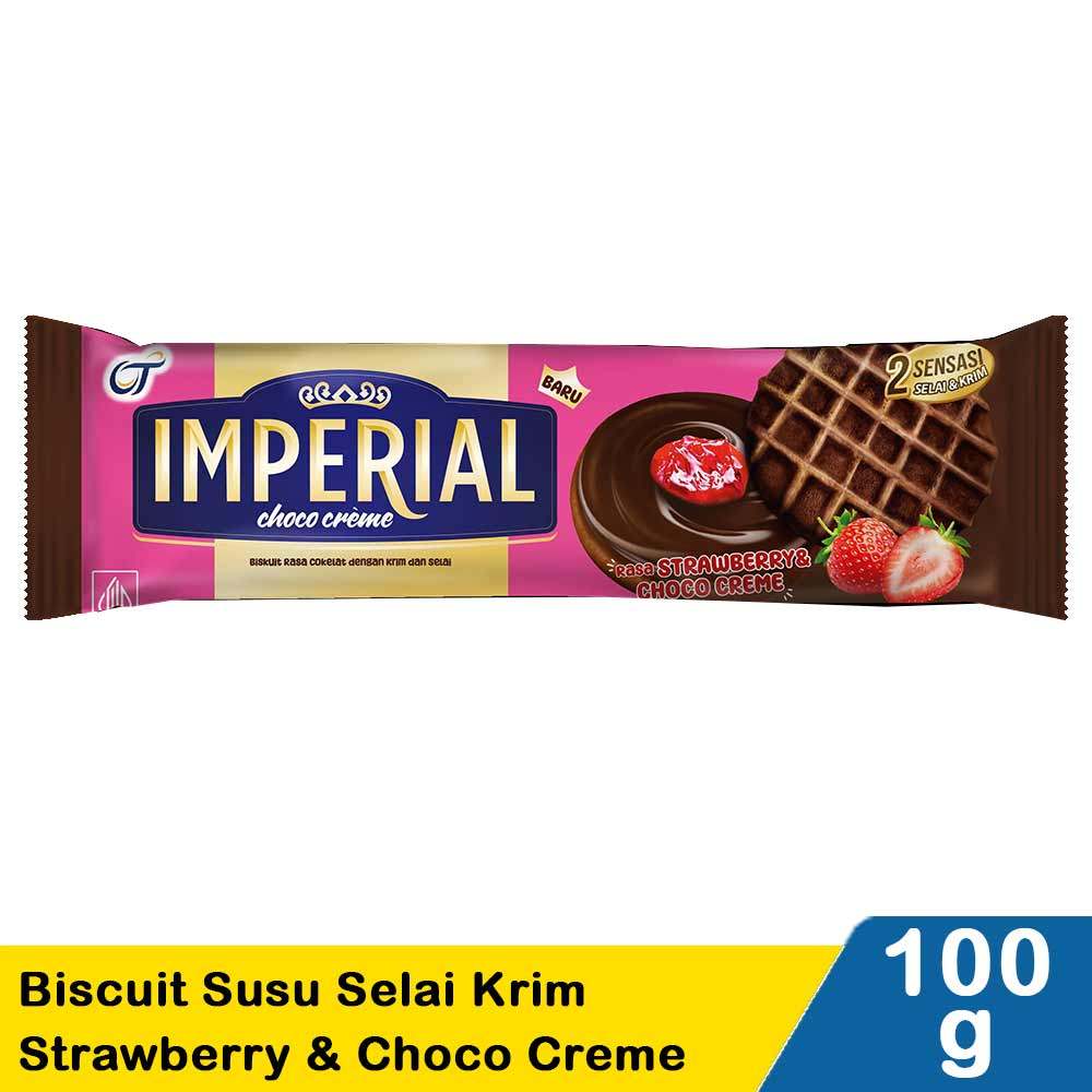 Jual IMPERIAL BISCUIT SUSU SELAI DAN KRIM STRAWBERRY&CHOC 100g | Shopee ...