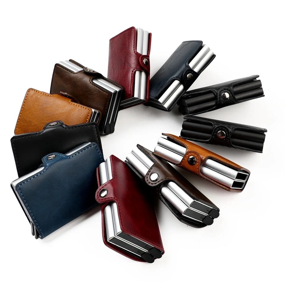Jual Mens Anti RFID Blocking Magic Wallet Carbon Fiber ID Credit Card ...