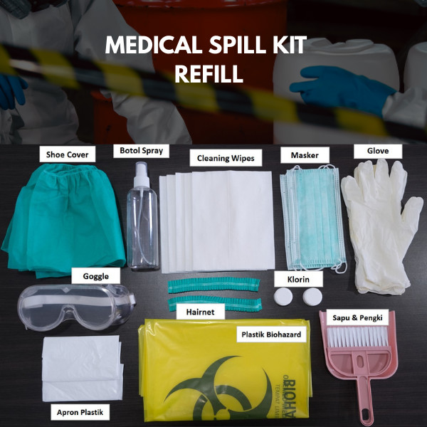 Jual REFILL Spill Kit infeksius APD Klinik, RS, Kantor, puskesmas ...