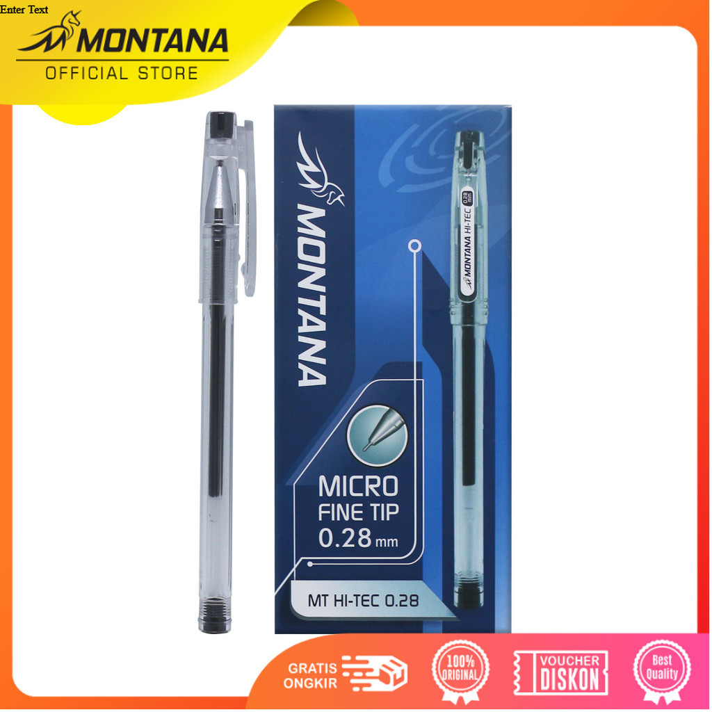 Jual MONTANA Gel Pen / Ballpoint Gel Hi-Tech 0.28mm | Shopee Indonesia