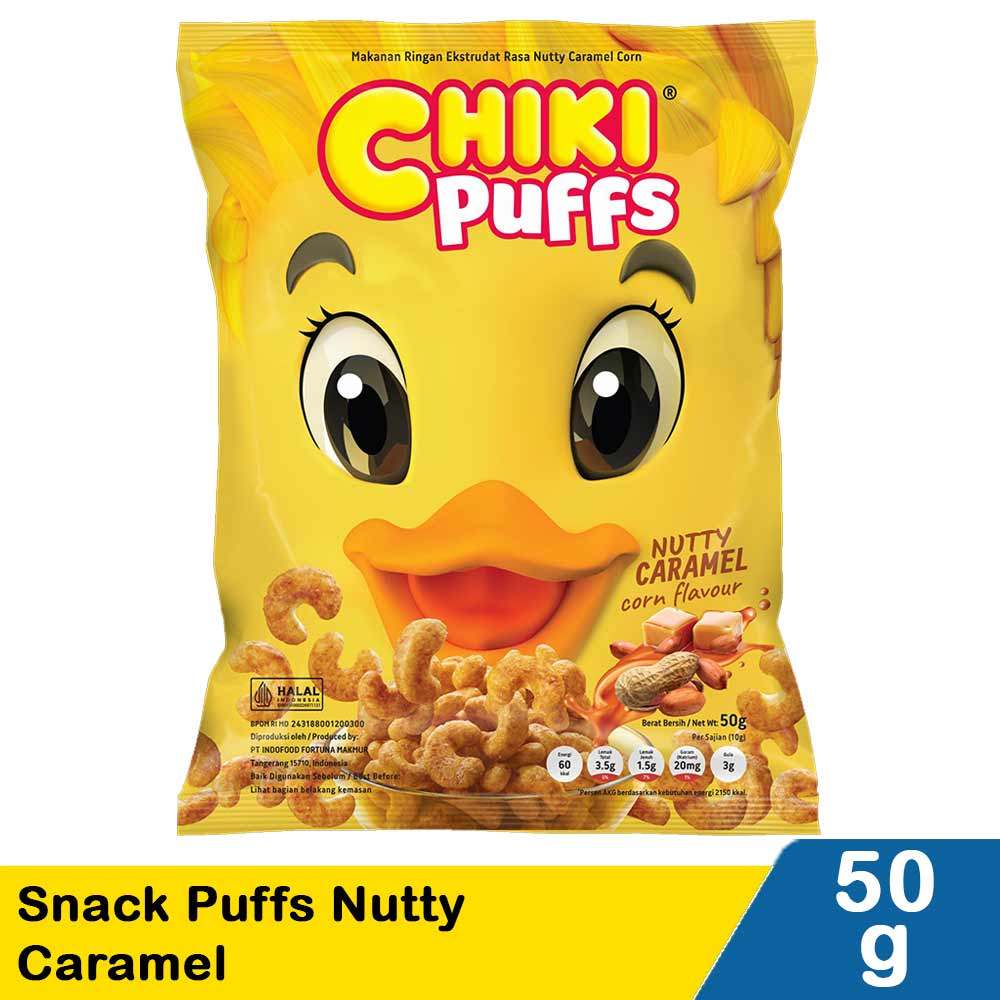 Jual CHIKI SNACK PUFFS NUTTY CARAMEL 50g | Shopee Indonesia