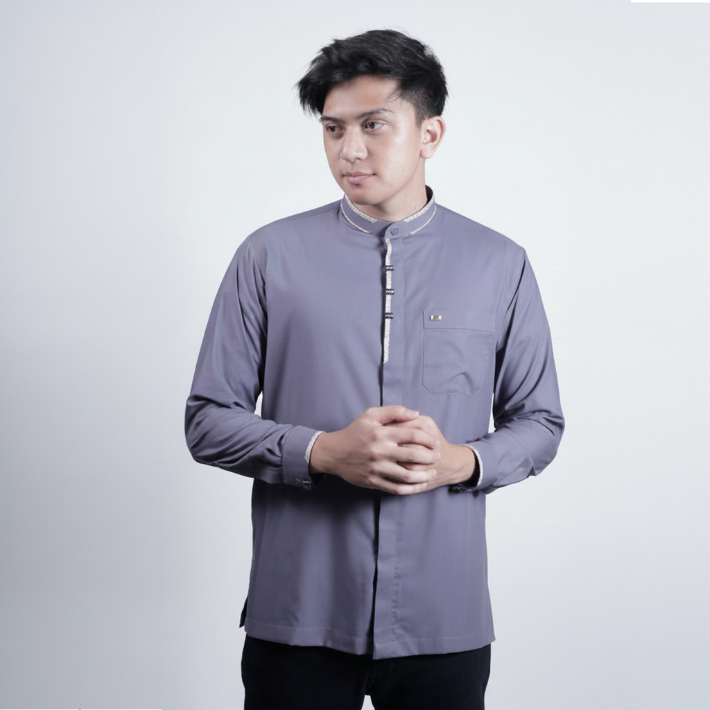 Jual Qori Apparel Reguler Baju Koko Casual Ukasyah bin Mihshan (Lengan ...