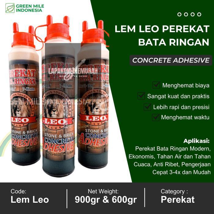 Jual Lem LEO Bata Ringan (600 g) Adhesive Perekat Bata Ringan Putih ...