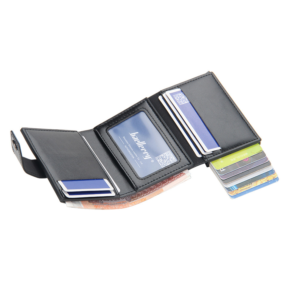 Jual New RFID Blocking Protection Men Wallet ID Credit Card Holder ...